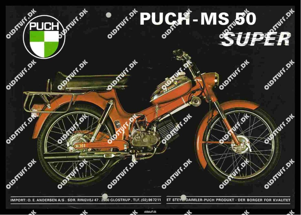 Puch MS 50 Super - Plakat - Old Stuff